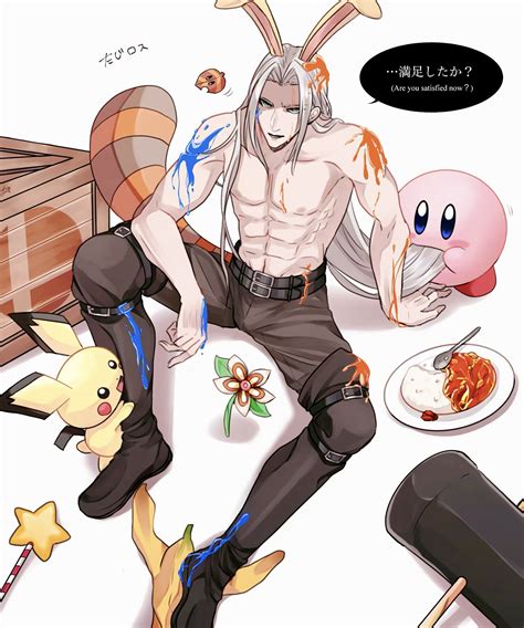 Kirby Sephiroth And Pichu Pokemon And 5 More Drawn By Xxyoooyxx