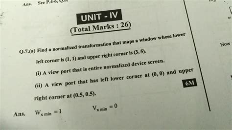 Normalised Transformation Computer Graphics YouTube