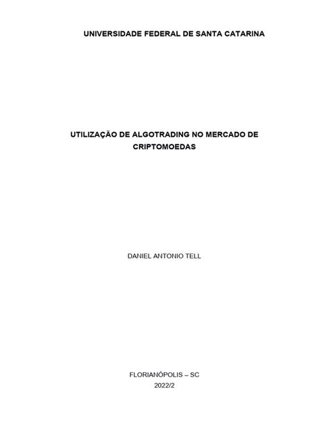 Algotrading Pdf Bitcoin Criptomoeda