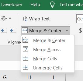 How To Use Merge Center In Excel Excelgraduate