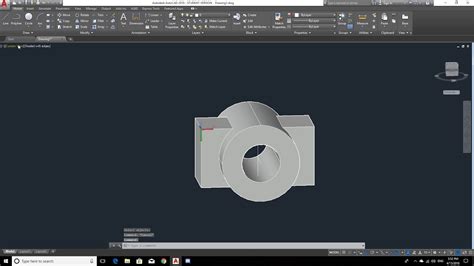 Autocad 3d Drawing Extrude Subtract Youtube