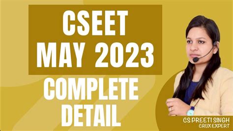 All About Cseet May 2023 Cseet May 2023 Exam Prepration Cseet May