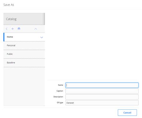 export a query result set to a dataset