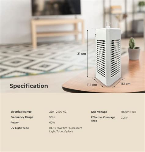 Soundteoh Uva Lamp Mosquito Killer Insect Killer M1 Insect Killer