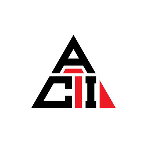 ACI Triangle Letter Logo Design With Triangle Shape ACI Triangle Logo Design Monogram ACI