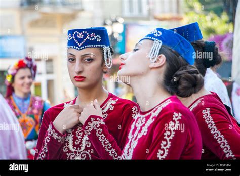 Plovdiv Bulgaria 3rd August 2013 Two Armenian Girls In Folklore
