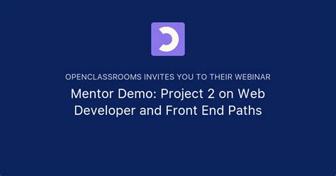 mentor demo project 2 on web developer and front end paths