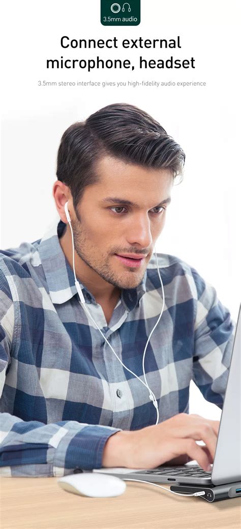 Baseus In HUB Enjoyment Series USB Type C Docking Station Gray Baseus