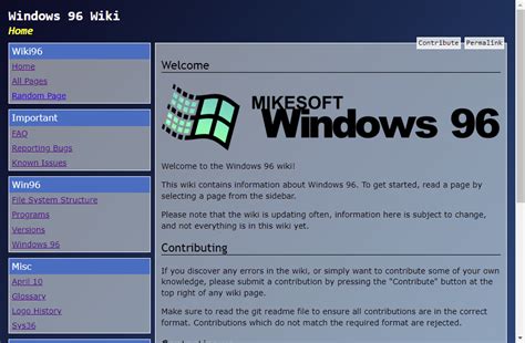 Old Wiki Wiki96