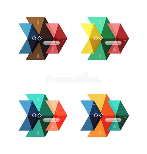 Set Of Blank Infographic Pointers Stock Vector Illustration Of Circles Object 55084778