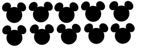 Mickey Mouse Head Silhouette