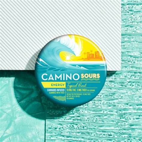 Camino Sours Edibles Tropical Burst 2 1 Thc Thcv 100mg Leafology Cannabis Company