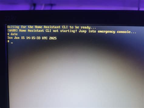 Home Assistant Cli Not Starting Jump Into Emergency Console Home