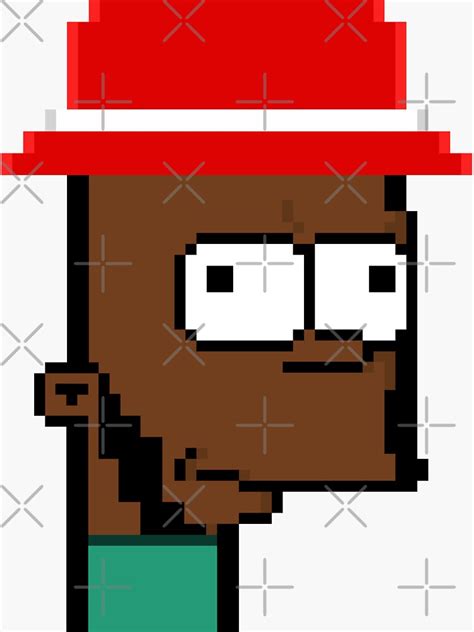 Super Punks Club 222 Funny Shirt Pixel Art Punk Sticker For Sale