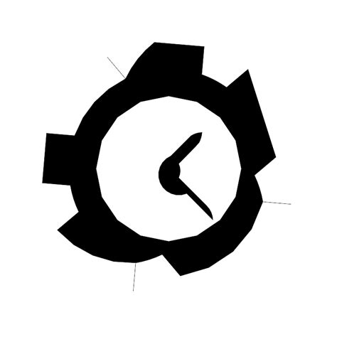 Clock Cog Vector Svg Icon Svg Repo