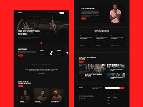 Dribbble Gym Fitness Ui Drbl  By Elmous Your Digital Partner