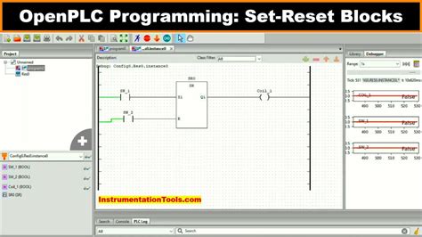 openplc programming set reset blocks in plc youtube