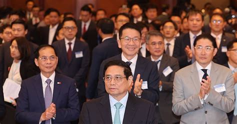 한·베트남 비즈니스 포럼 참석한 팜 민 찐 베트남 총리