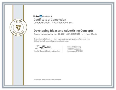mubasher adeel butt on linkedin certificate of completion