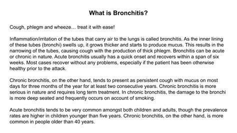 Ppt Bronchitis Respiratory Disease Powerpoint Presentation Free Download Id 11521308