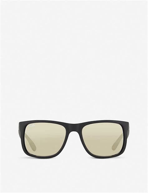 Ray Ban Rb4165 Justin Rectangular Sunglasses