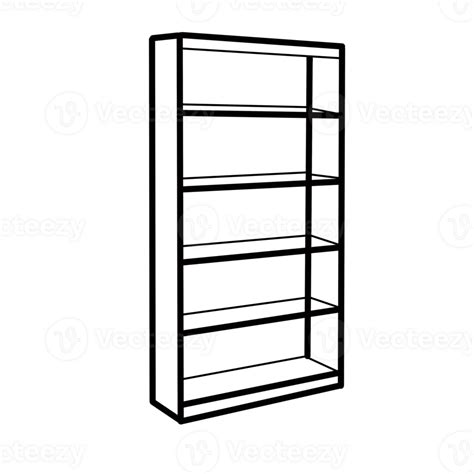 shelf office hand drawn organic line doodle 43858046 png
