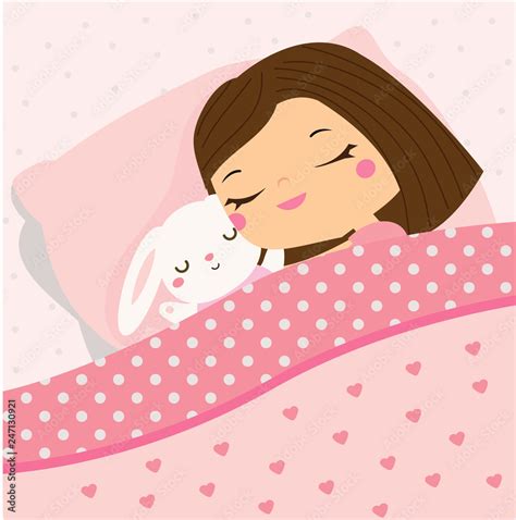 Girl Sleeping Cartoon