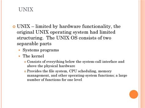 operating system structures ppt download
