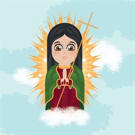 Isolated Cute Virgin Mary Character Vector 18861379 Vector Art At Vecteezy