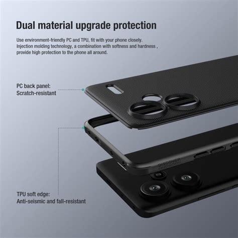 Xiaomi Redmi Note 13 Pro Nillkin Super Frosted Shield Pro Hybrid Deksel