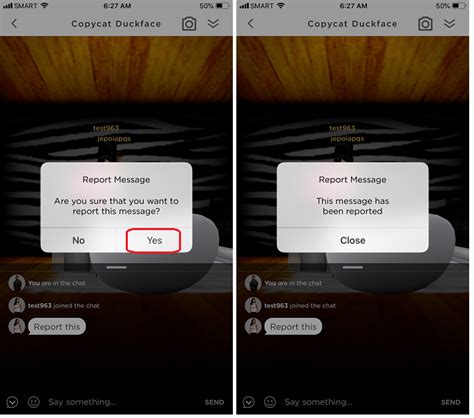 How To Report Chat Room Messages On Imvu Mobile Ios