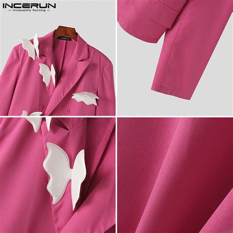 Incerun Men Vintage Fashion Design Cutoff Long Sleeve Casual Blazer