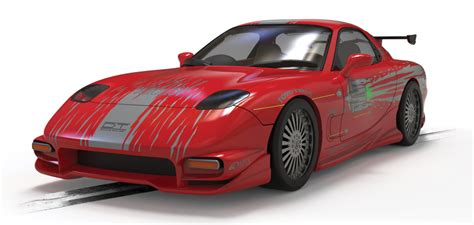 Scalextric The Fast And The Furious Mazda Rx7 Dom Toretto Rails