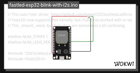 Fastled Esp32 Blink With O Wokwi Arduino And Esp32 Simulator