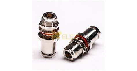 Elecbee 20pcs N Type Bulkhead Connector Female 180 Degree Clamp Type And Waterproof