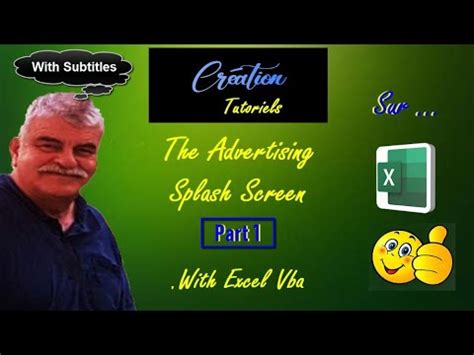 Excel Vba Tutorial The Advertising Splash Screen Part 1 With