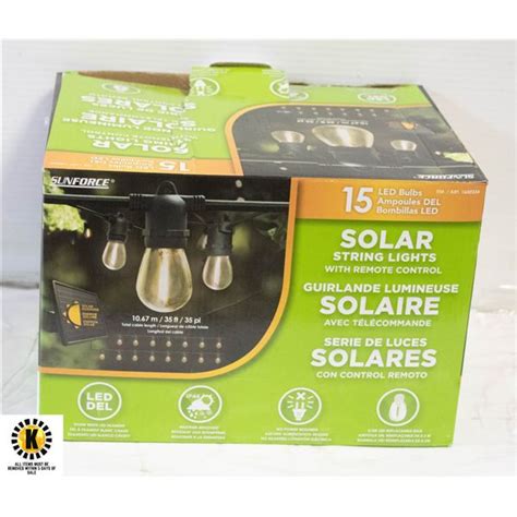 Sunforce 35 Ft Solar Led String Lights