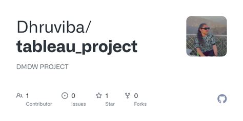 Github Dhruvibatableauproject Dmdw Project