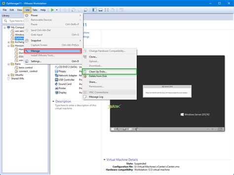 آشنایی با Clean Up Disks در Vmware Workstation