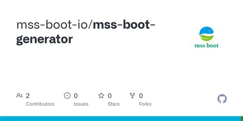 Github Mss Boot Io Mss Boot Generator