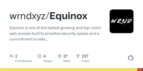 Github Wrndxyz Equinox Equinox Is One Of The Fastest Growing And Top