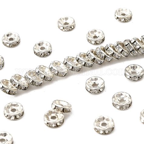 Wholesale Brass Rhinestone Spacer Beads