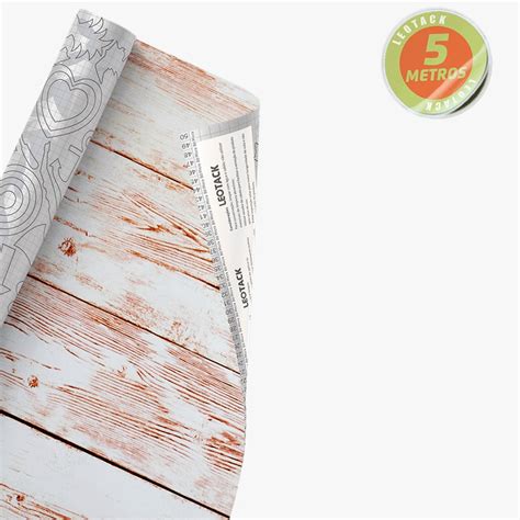 Adesivo Para Parede e Decoração Leotack Madeira Demolição 45CM X 5M