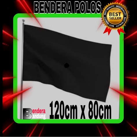 Jual Bendera Polos Warna Hitam Bahan Sablon Shopee Indonesia