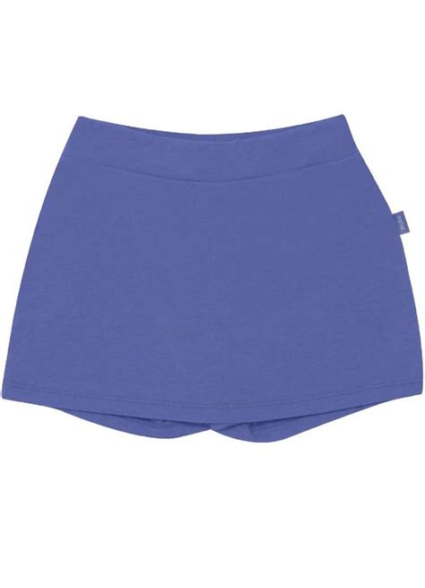 Short Saia Cotton Feminina Roxo Pulla Bulla