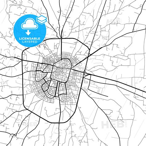 Layered Pdf Map Of Idlib Syria Vector Download Hebstreits