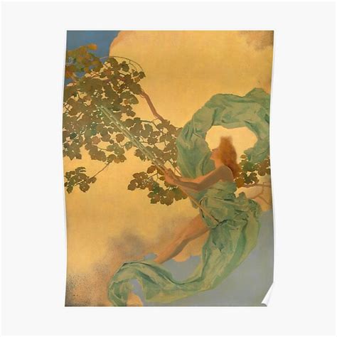 Maxfield Parrish Girl On A Swing Aka Swing Summer Poster By Likiska Redbubble