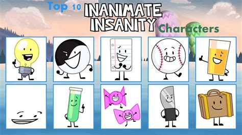 My Top 10 Favorite Inanimate Insanity Characters By Skinnybeans17 On