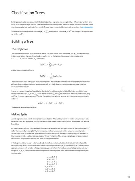 Classification Tree Pdf