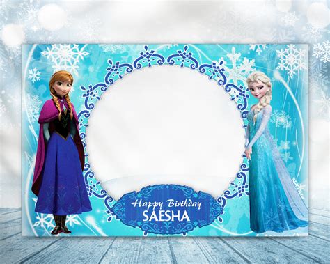 Frozen Birthday Theme Background